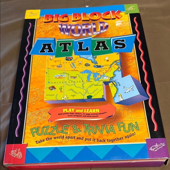 tormont publishes | Toys | World Atlas Puzzle Trivia Fun Multicolor ...